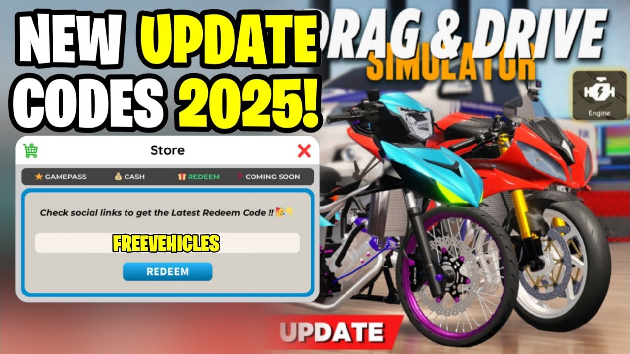 *NEW* ALL WORKING CODES FOR DRAG DRIVE SIMULATOR IN 2025! ROBLOX DRAG ...