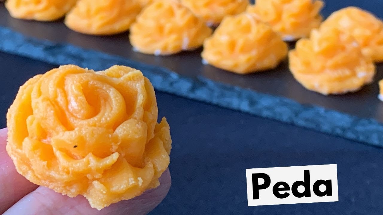 Rose Flower Peda | Easy Sweet Recipe At Home | Burfi | Peda | Diwali ...