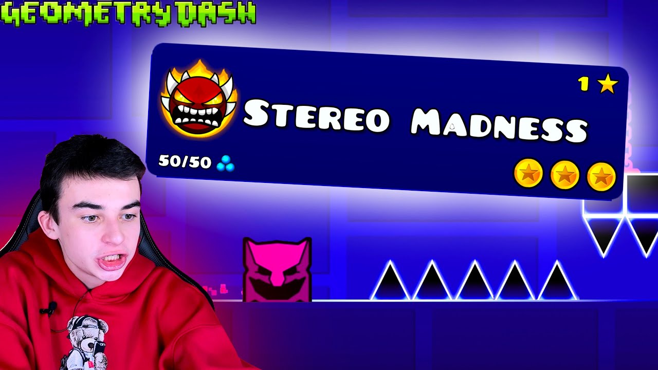 ПРОХОЖУ ЭКСТРИМ ДЕМОН ВЕРСИЮ STEREO MADNESS В GEOMETRY DASH! - YouTube