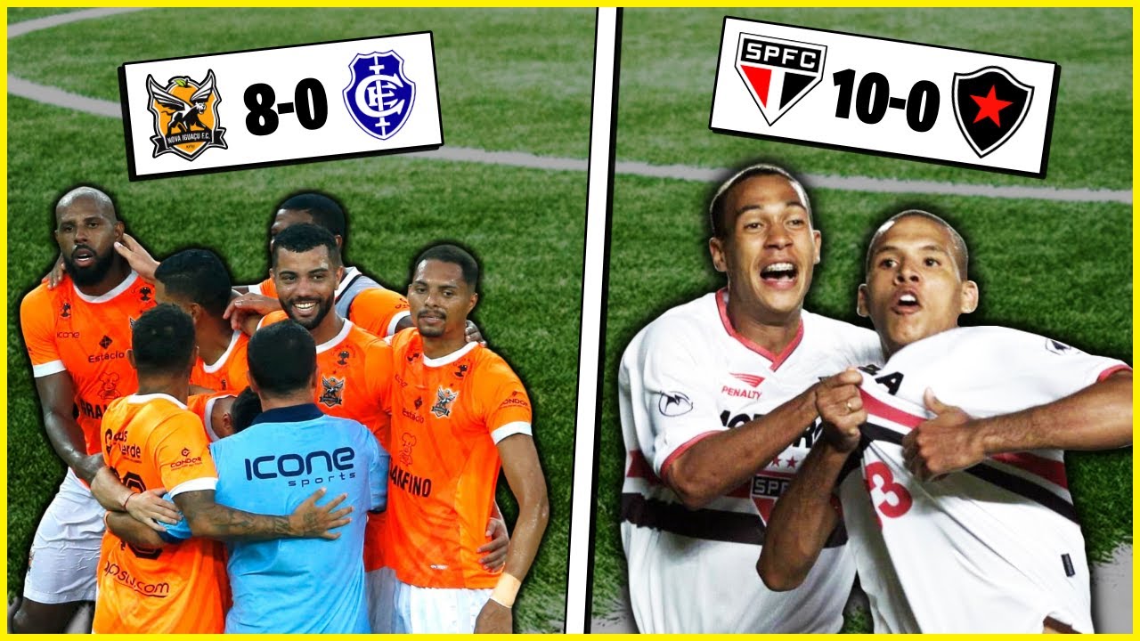 A MAIOR GOLEADA de CADA EDIÇÃO da Copa do Brasil Desde 1989 - YouTube