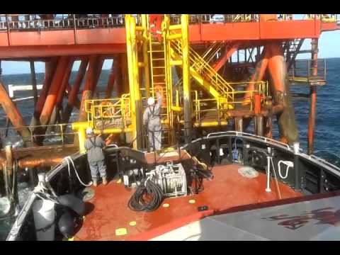 Pushing on at Delta platform, Galeota Point, Trinidad - YouTube