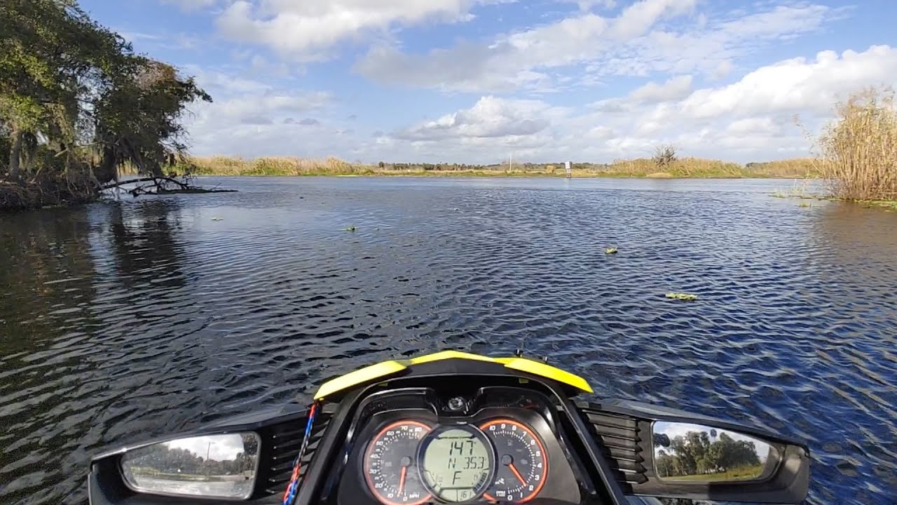 On the St. John River and Lake Jesup with a Seadoo rxtX 260as Alligator ...