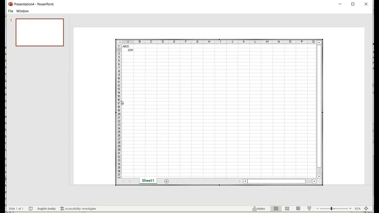 How to insert an Excel file into Powerpoint - YouTube