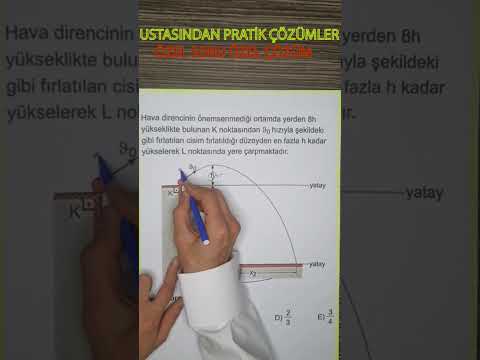 ÖSYM TİPİ ATIŞLAR.  PRATİK ÇÖZÜM ARKADAŞLAR!!! #ayt #tyt #soruçözümü #yks #yks2023 #fizik #atışlar
