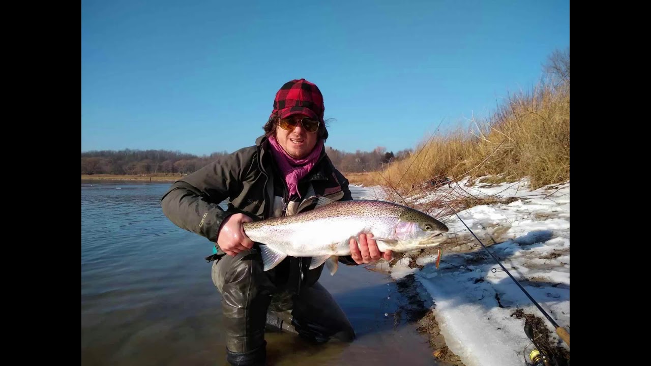 Saugeen River Fishing for steelhead Dec 27 2019 - YouTube
