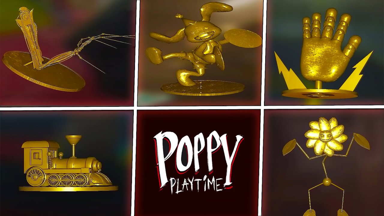 Where to find all 9 trophies : statues | Part 1 | Poppy Playtime ...