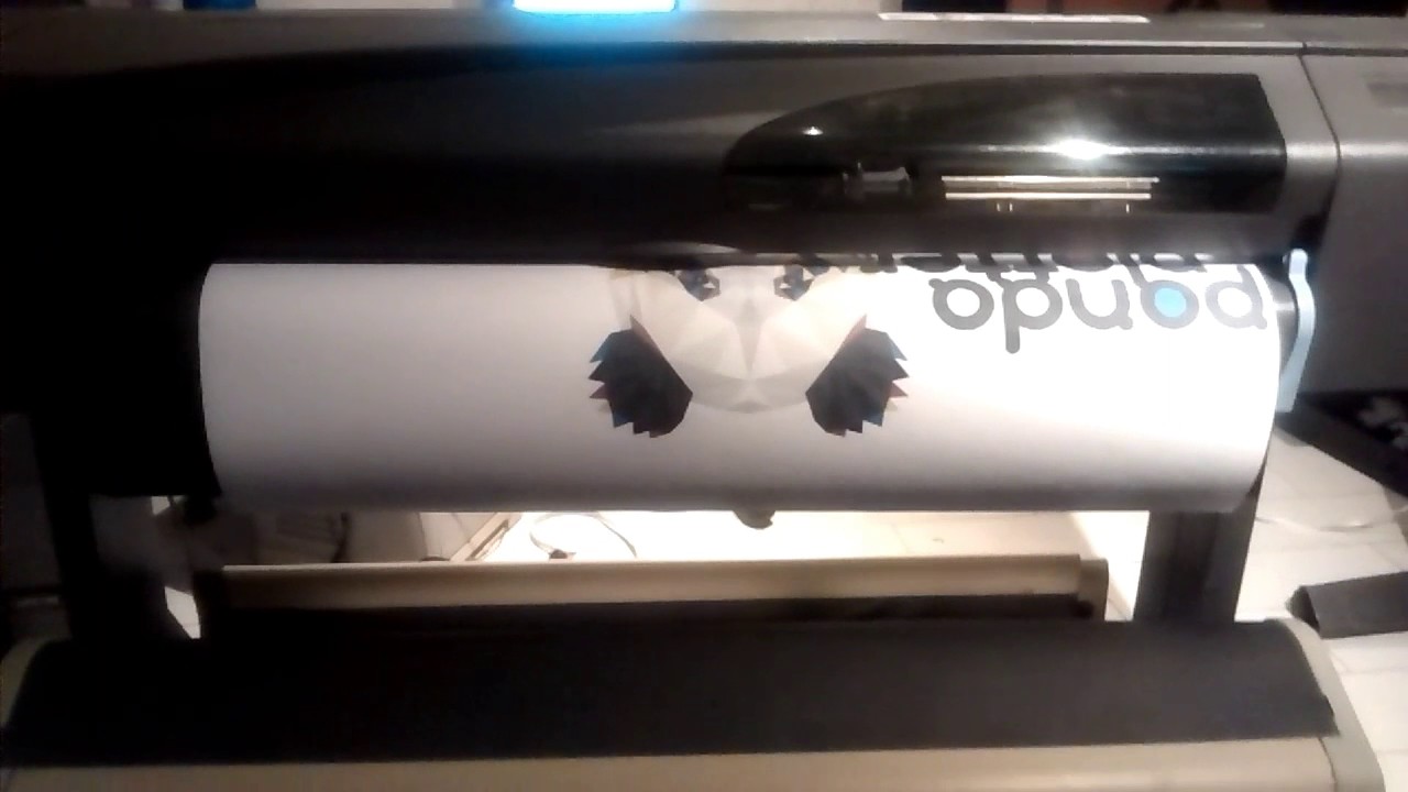 Plotter HP Designjet 800 PS - YouTube
