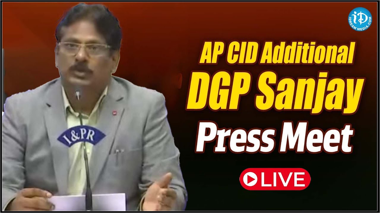 LIVE :Press Conference by Sri.N.Sanjay Additional DG CID at Publicity ...