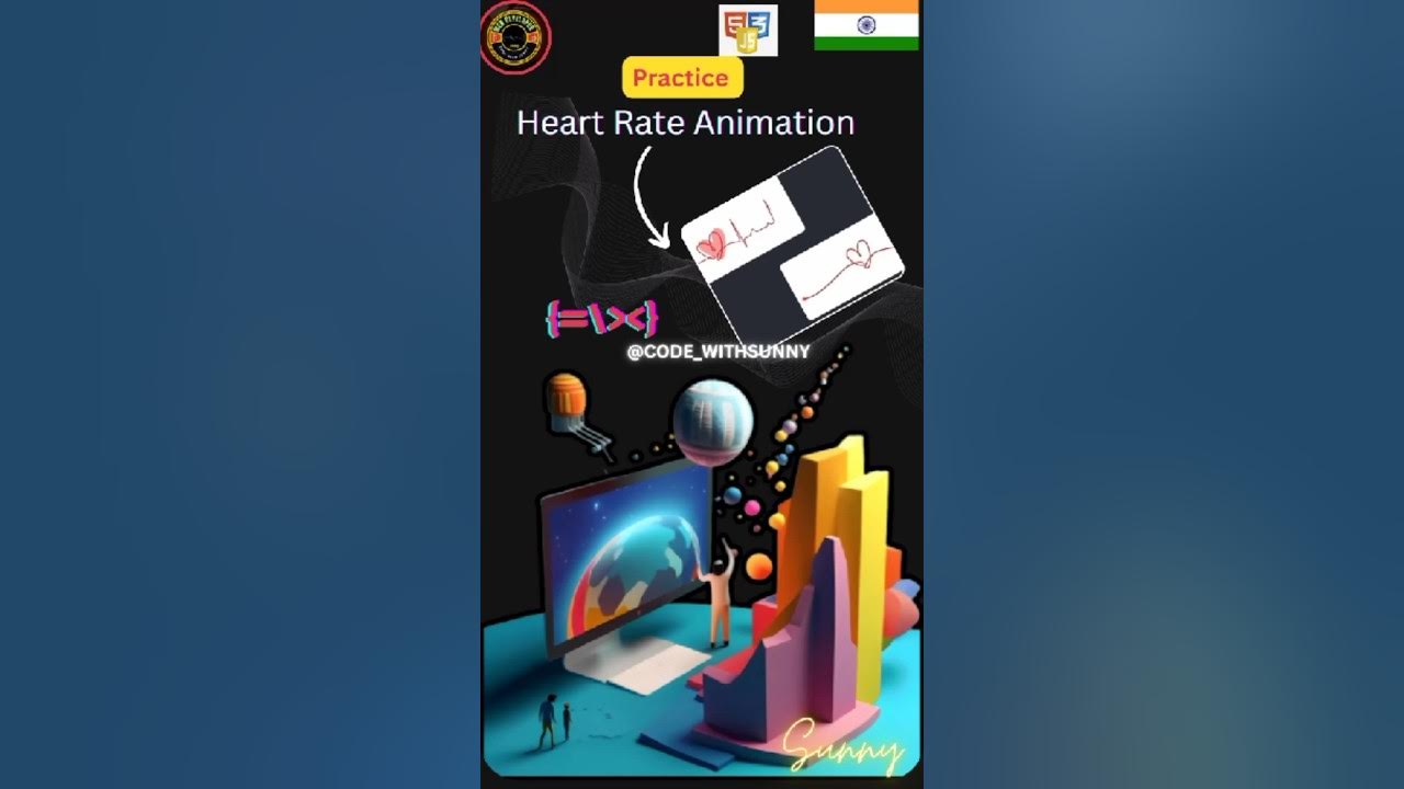 Heart Rate Animation #htmlcss #coding #animations - YouTube