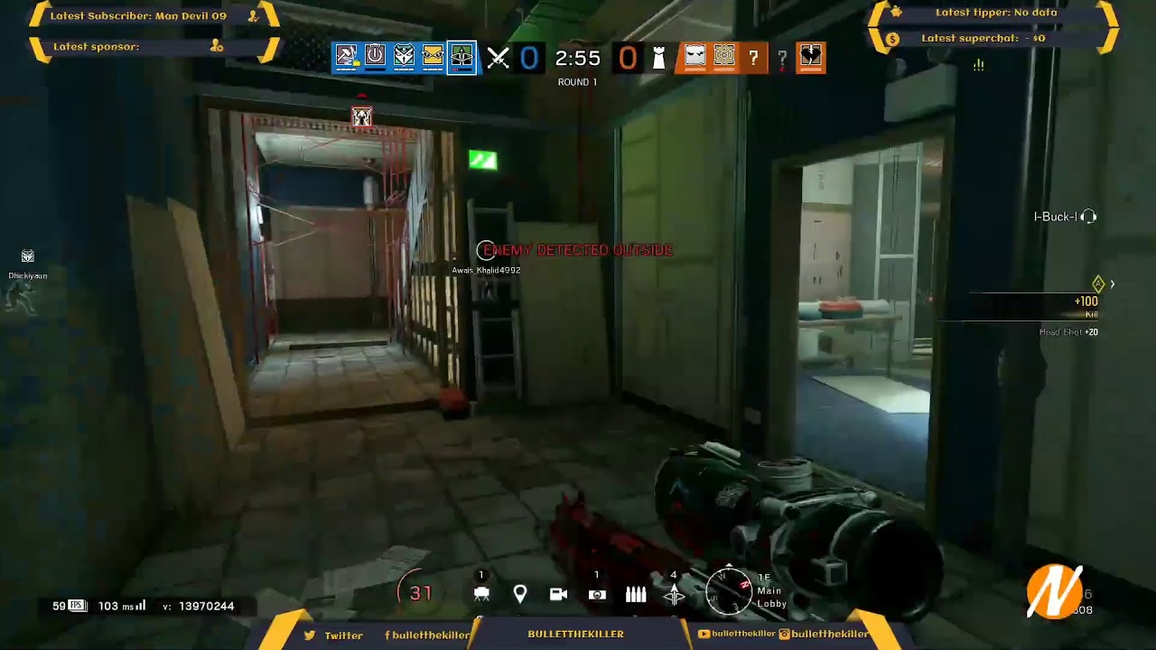 R6S LIVE w/bullet - YouTube