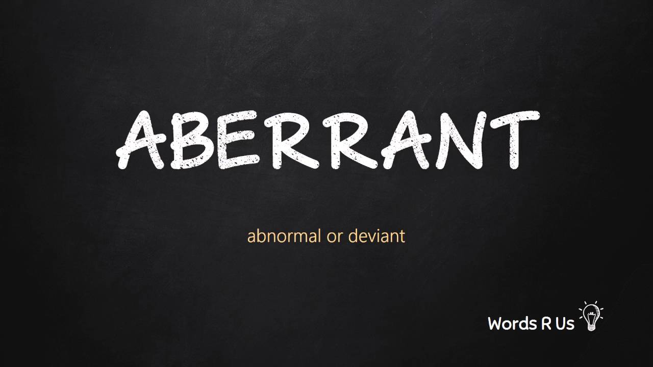 How to pronounce Aberrant correctly in American English - YouTube