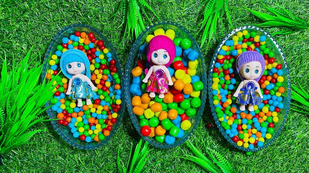 Satisfying video | Mixing Candy Rainbow 🌈 Colorful yummy Bunties - YouTube