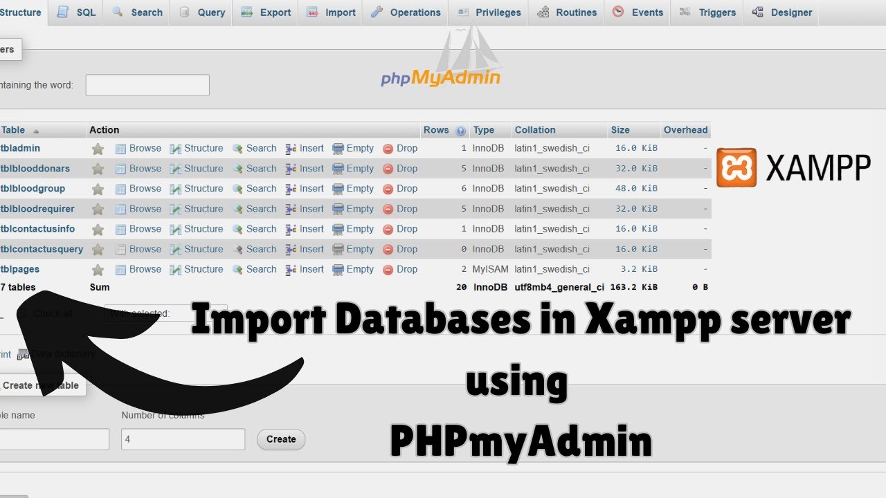 How to Add/Import SQL Databases in XAMPP Server phpMyAdmin of your ...