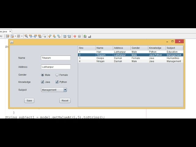 Java And Mysql Populate Jtable Depending On Jcombobox Java And Mysql Populate Jtable Depending On Jcombobox