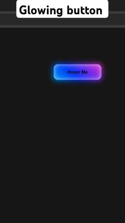 glowing button via html & CSS only😍#coder #button #glowing #html #css #viralvideo #shorts # ...