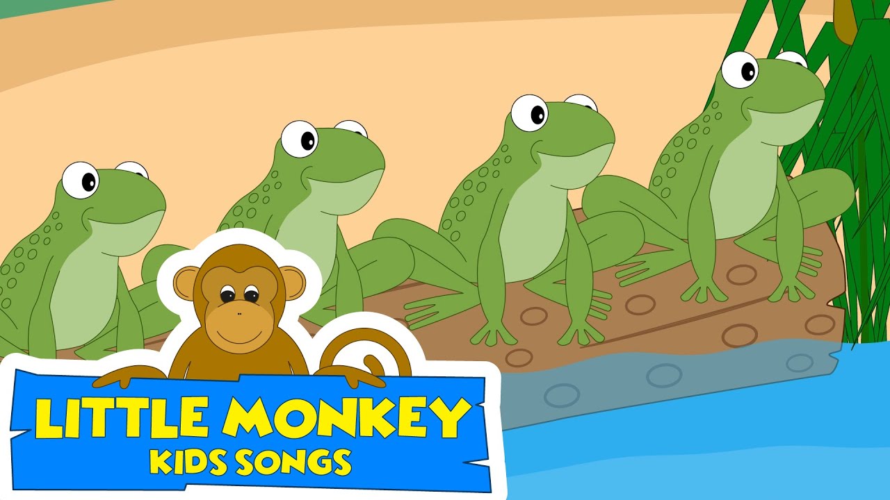 Five Little Speckled Frogs | Five Frogs | Kids Songs & Nursery Rhymes ...