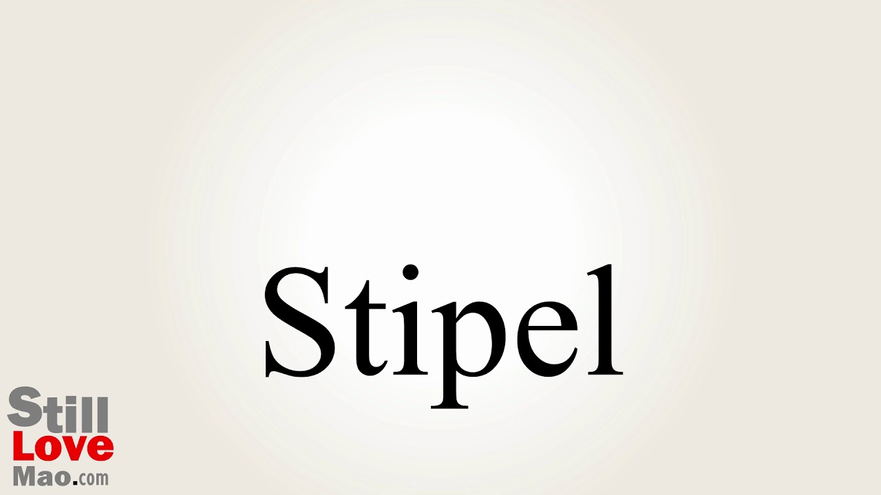 How to Say Stipel in Chinese - YouTube