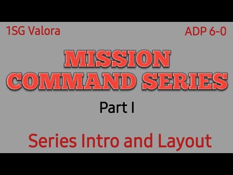 Mission Command Seires Intro Part I - YouTube
