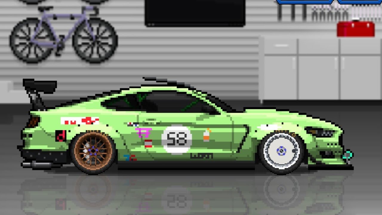 Pixel Car Racer Mustang Liberty Walk Build. - YouTube