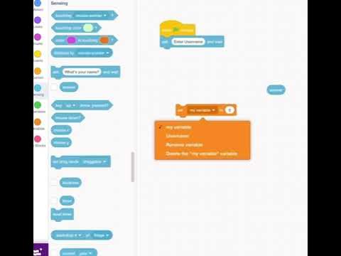 How To Make A Username Option In Scratch - YouTube