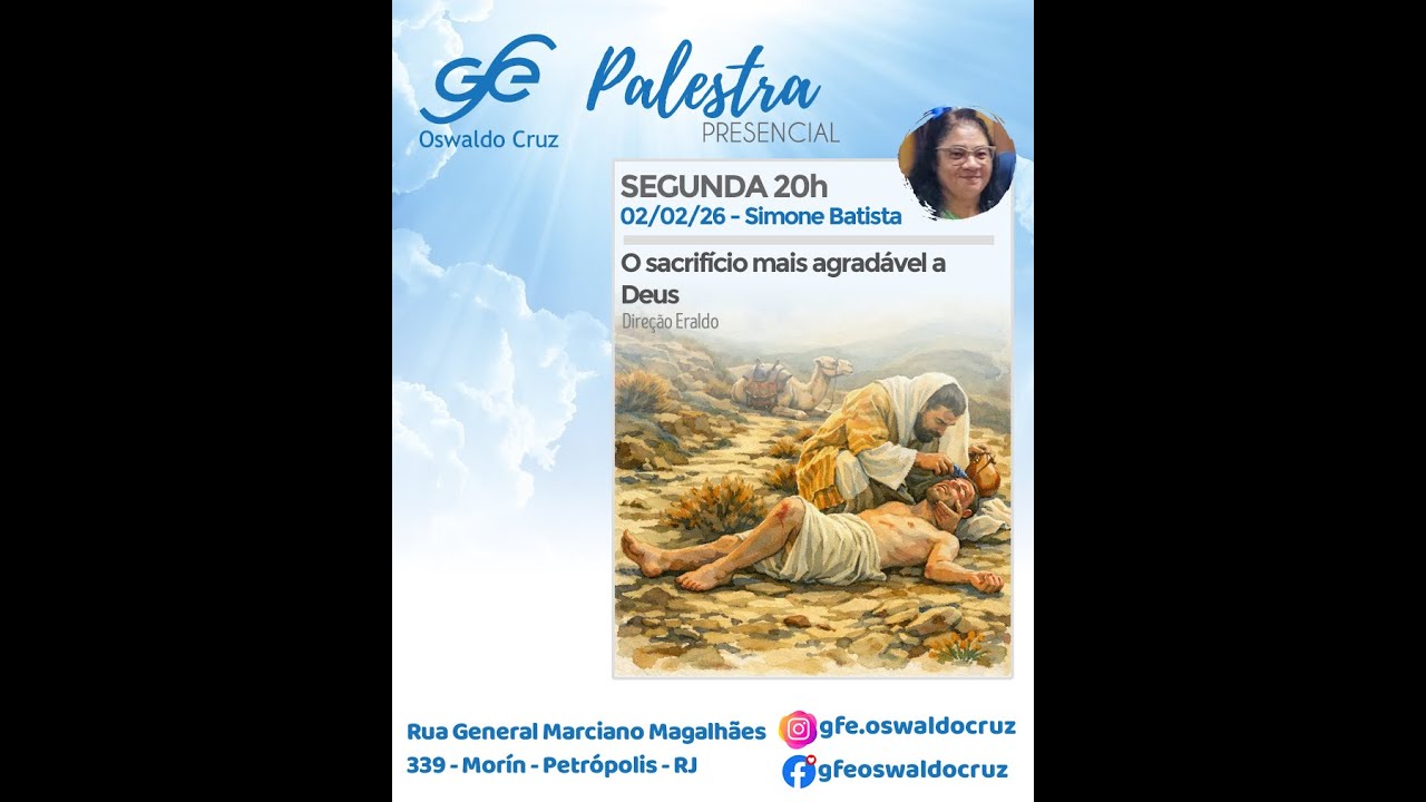 O sacrifício mais agradável a Deus- Simone Batista - 02/02/2026 - YouTube