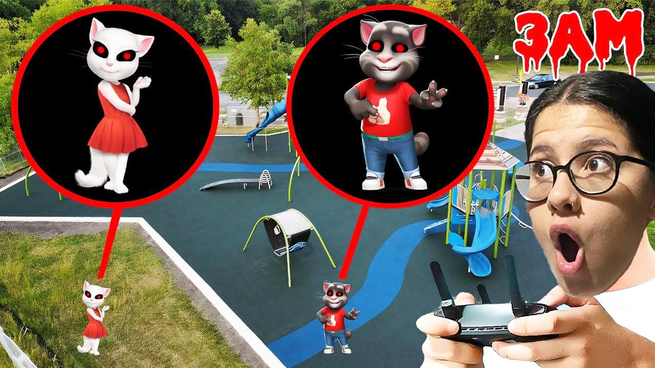 MY TALKİNG ANGELA.EXE VE TALKİNG TOM.EXE DRONE KAMERALARINA YAKALANDI ...