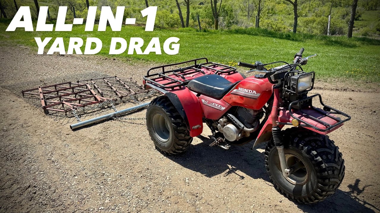 DIY ALL-IN-1 Yard Drag | AWESOME RESULTS but Is It TOO MUCH for BIG RED ...