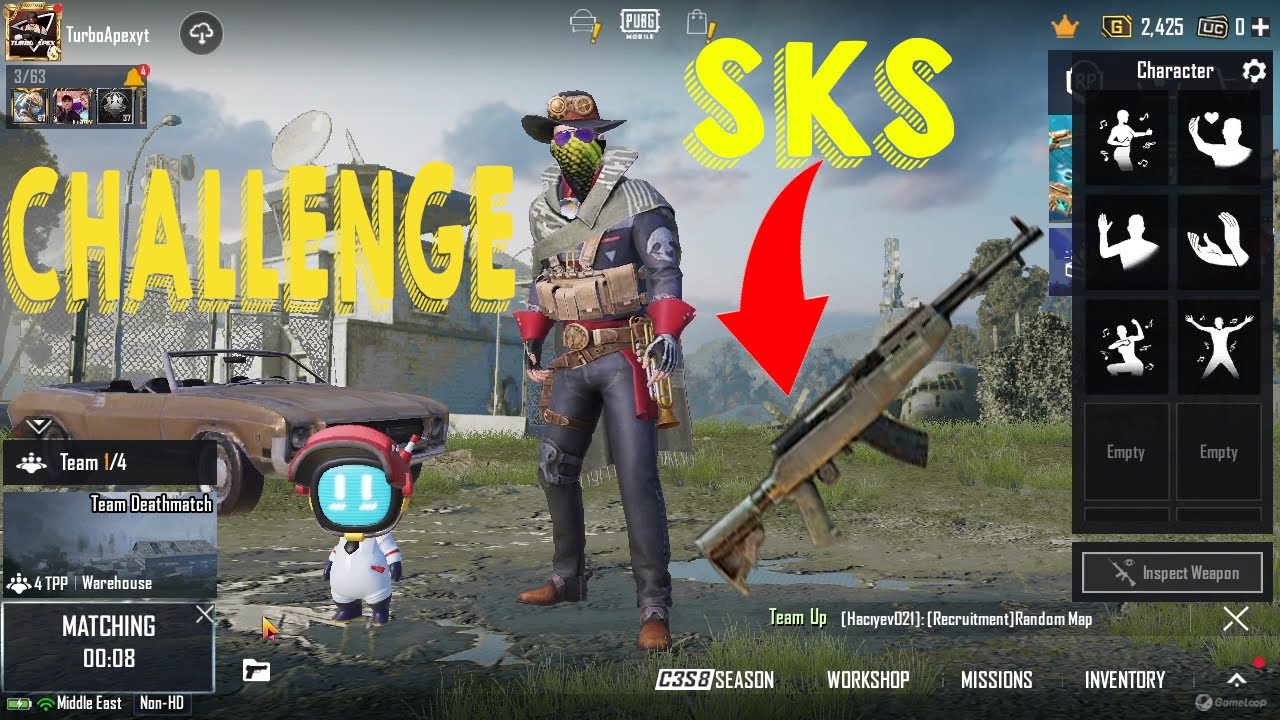 I Am Back With pubg (SKS Challenge) pubg mobile (Game Play) - YouTube