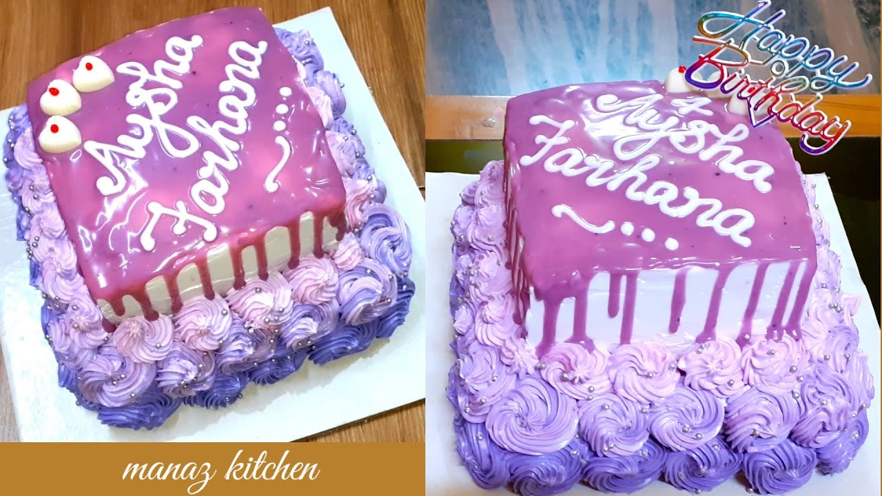 2 Tier Cake//Red Velvet Cake with Cream Cheese Frosting//Birthday Cake ...