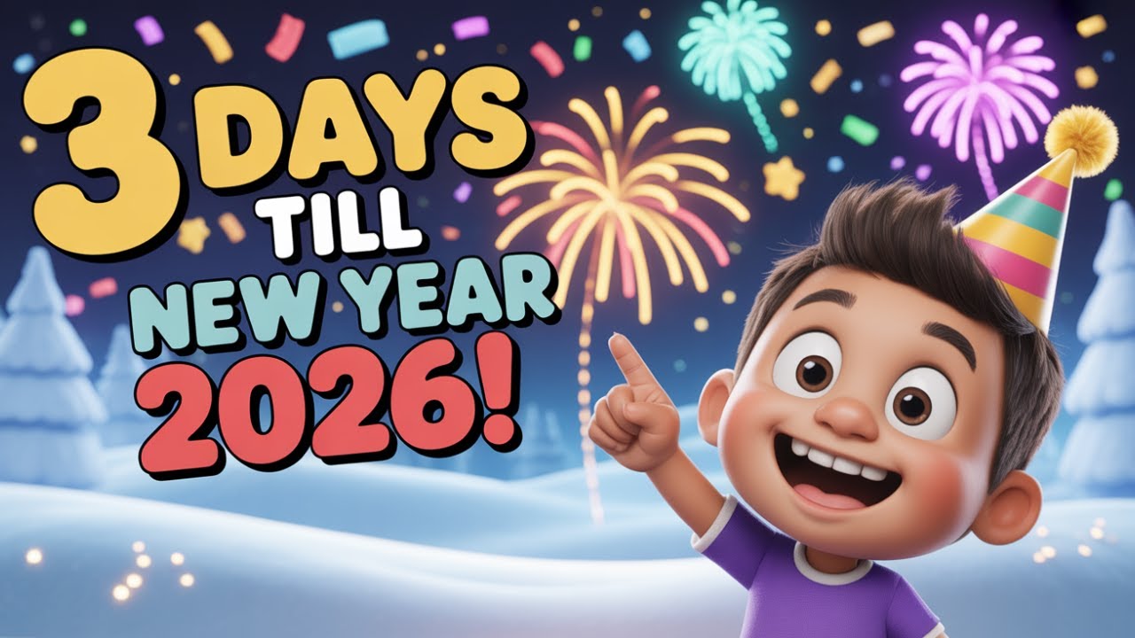 New Year Countdown Starts Now 3 Days - YouTube