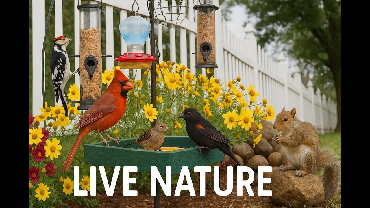 LIVE 4k bird feeder cam,Great Lake Birds ,Bird Feeding cam, Summer ...