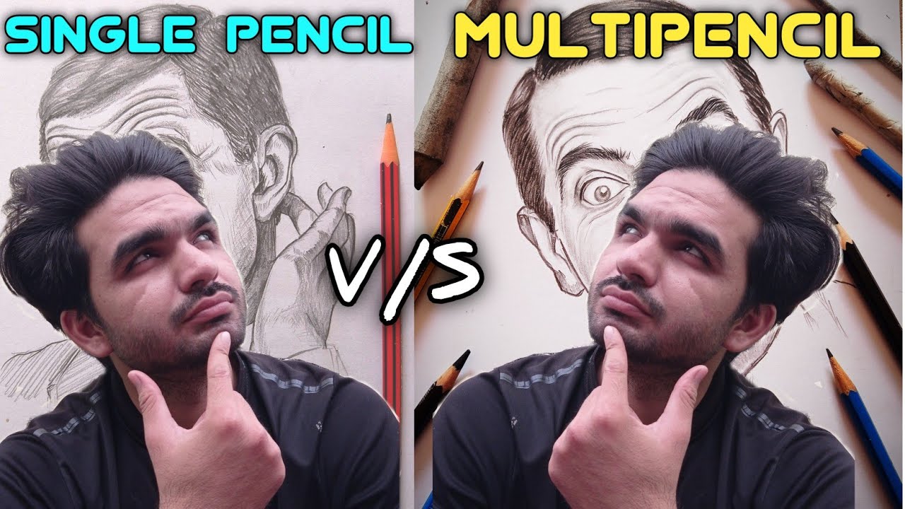 Single Pencil Sketch VS Multi-Pencil Sketch | Artist W - YouTube