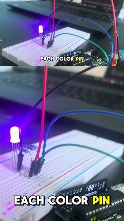 RGB COLOR WITH Arduino #arduino #coding #programming #elegoo #diy #rgbled #arduinoproject - YouTube