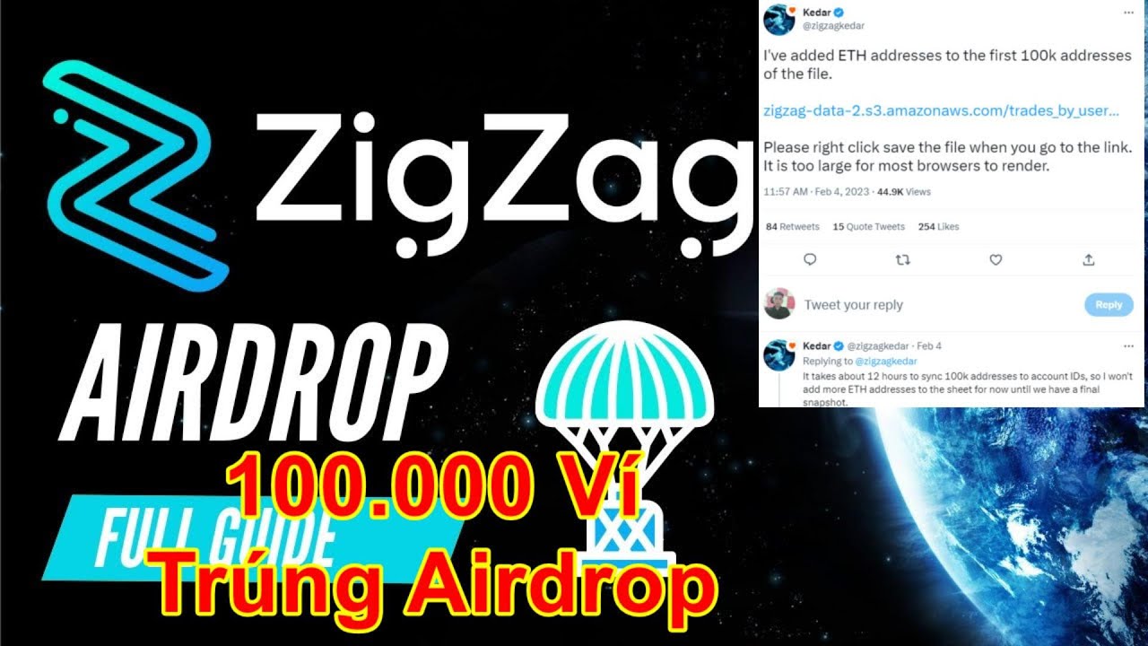 Check Airdrop Token ZZ Sàn ZigZag L2 Zksync Mỗi Ví 100 ZZ+ - YouTube
