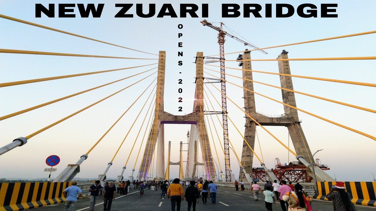 New Zuari Bridge 2022 - Manohar Setu / Goa / Elseworld Explorers - YouTube