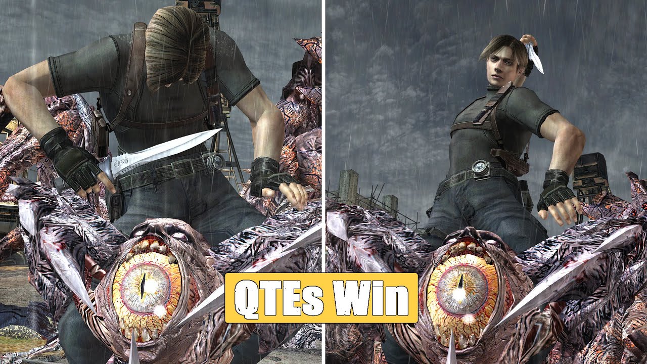 Resident Evil 4 All QTE Scenes 4K 60FPS Ultra (Biohazard 4 All Quick ...