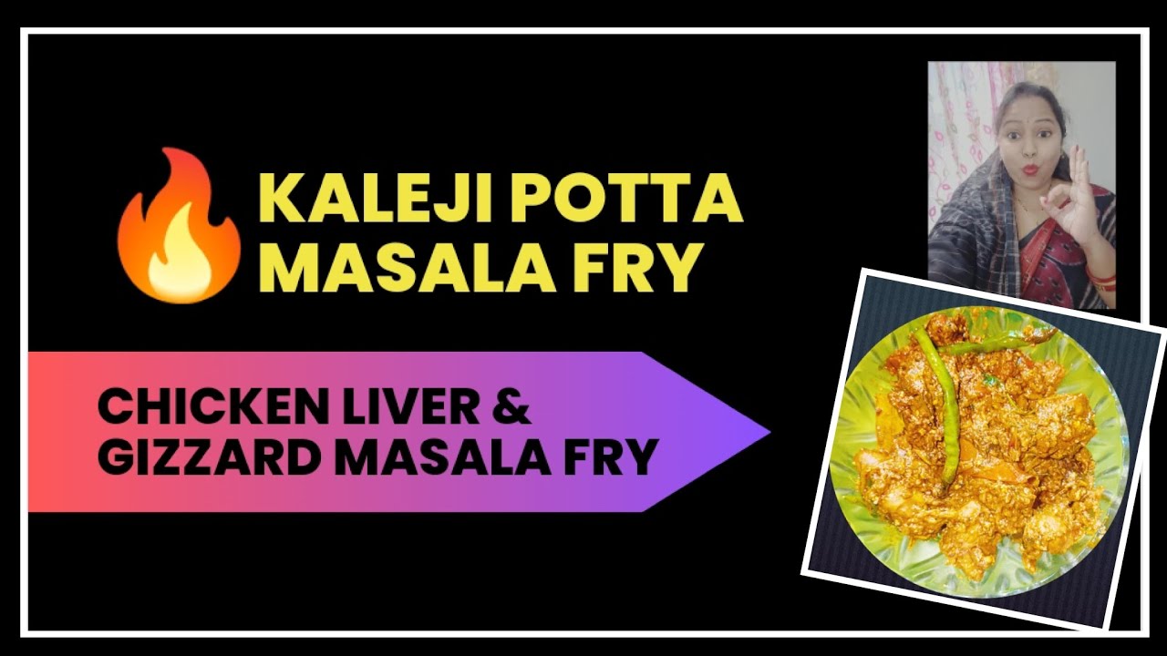 Chicken Liver Gizzard Masala Fry/Murga Kaleja Pota Masala Fry 😍🤤🍗 # ...