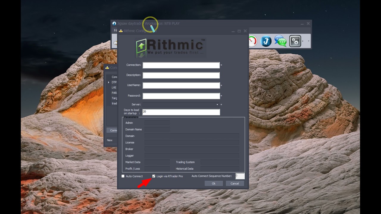 How to connect Rithmic with multiple platforms (NT8, JIGSAW, BOOKMAP ...