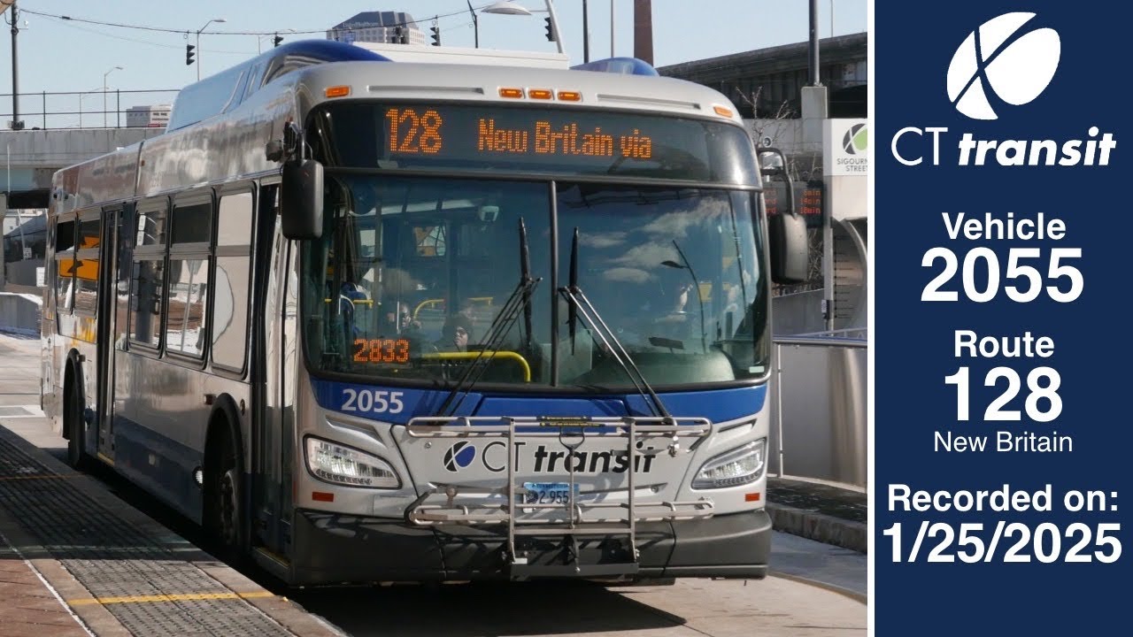 Bus Ride | CTtransit #2055 on the 128 towards New Britain via Westfarms ...