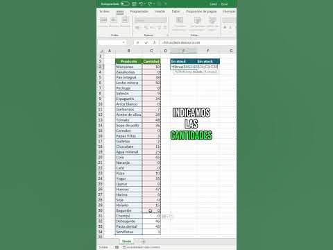 CONTROL de STOCKS en Excel #superexcel - YouTube