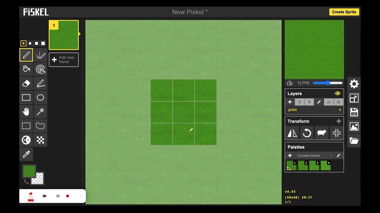 Basic Tile Set Design using Pixel Art - YouTube