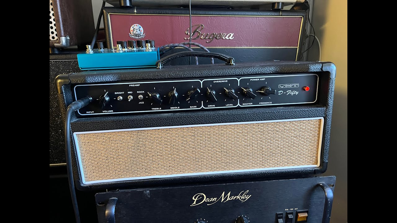 VHT D50 : stock amp vs modded amp - YouTube