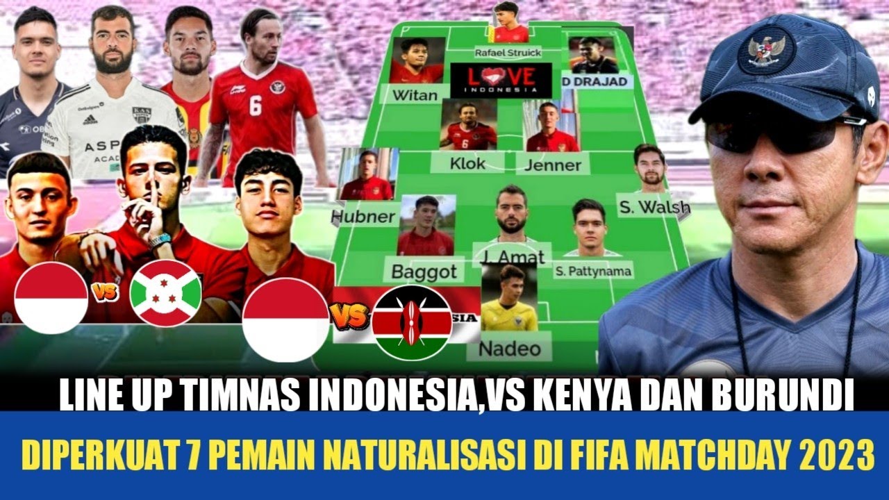 Diperkuat 7 pemain Keturunan,inilah Line up Timnas indonesia Hadapi ...