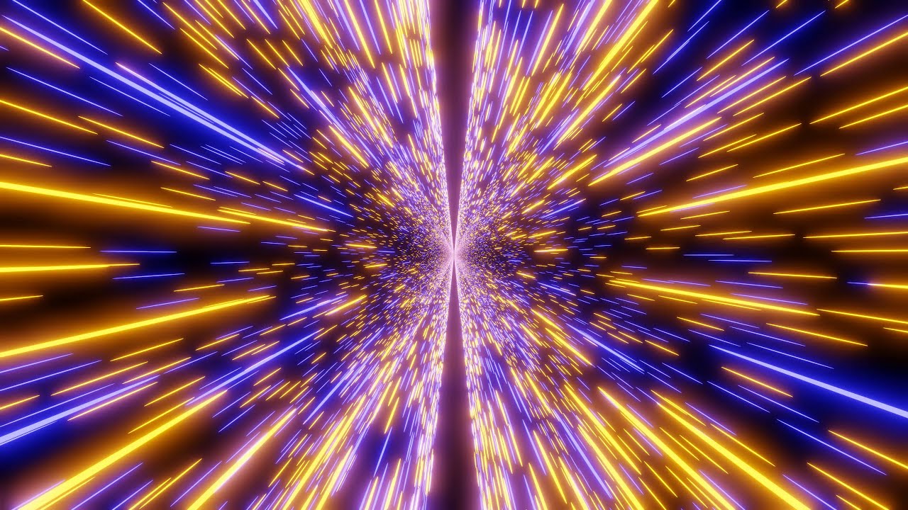 Sci-Fi Neon Light Speed Tunnel - 4K Free Color Changing Motion ...