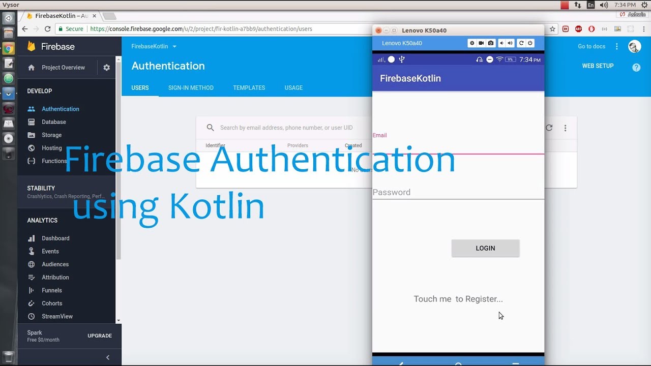Firebase Authentication Using Kotlin 2 Youtube