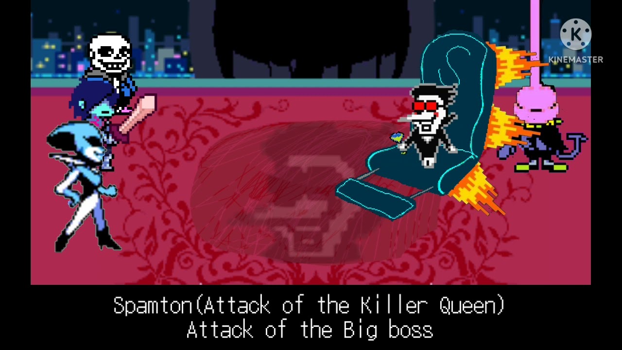 【Deltarune AU Chapter2】Spamton(Attack of the Killer Queen) Attack of ...