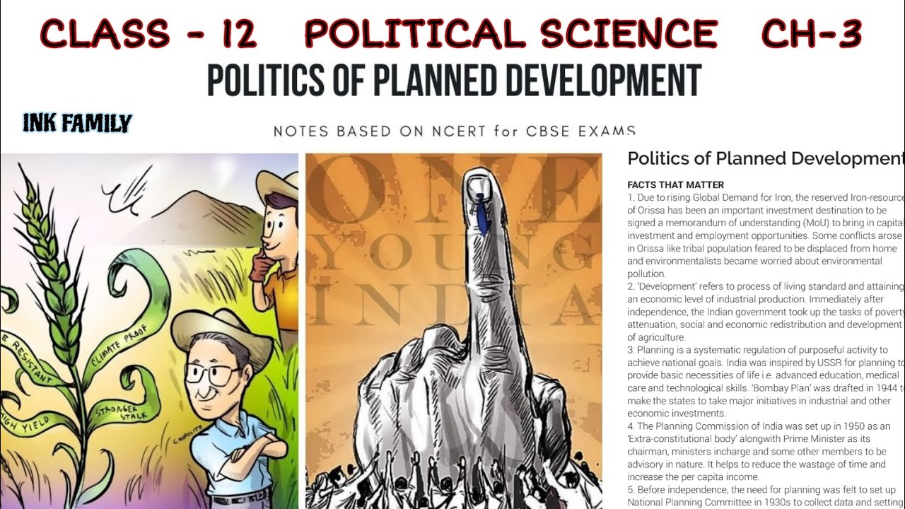 Class 12 Political Science| CH -3 Politics of planned development| by ...