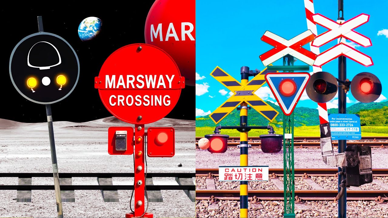 The Railroad Crossing That Came from Mars 😂😂😂 - YouTube