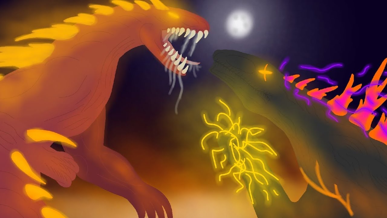 Scarlet godzilla vs Didra Gojira (claymation) - YouTube