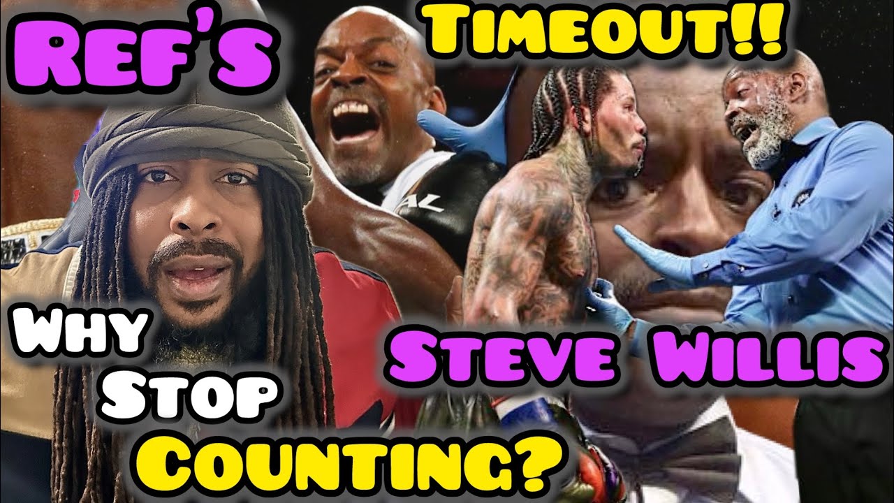 EXCLUSIVE!! TIMEOUT CALLED ?INSTEAD OF KNEE REFEREE OF GERVONTA DAVIS VS LAMONT ROACH DRAW ...